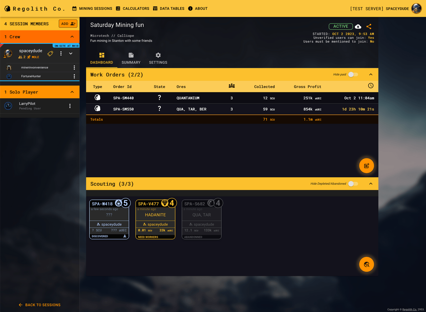 Regolith Co. - Don't mine alone – Community Hub
