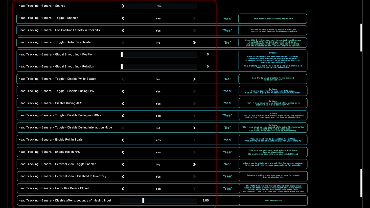 The Tobii 5 x Star Citizen Settings Guideline – Community Hub