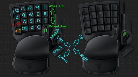 Keypad Razer Tartarus + Razer Basilisk Mapping – Community Hub
