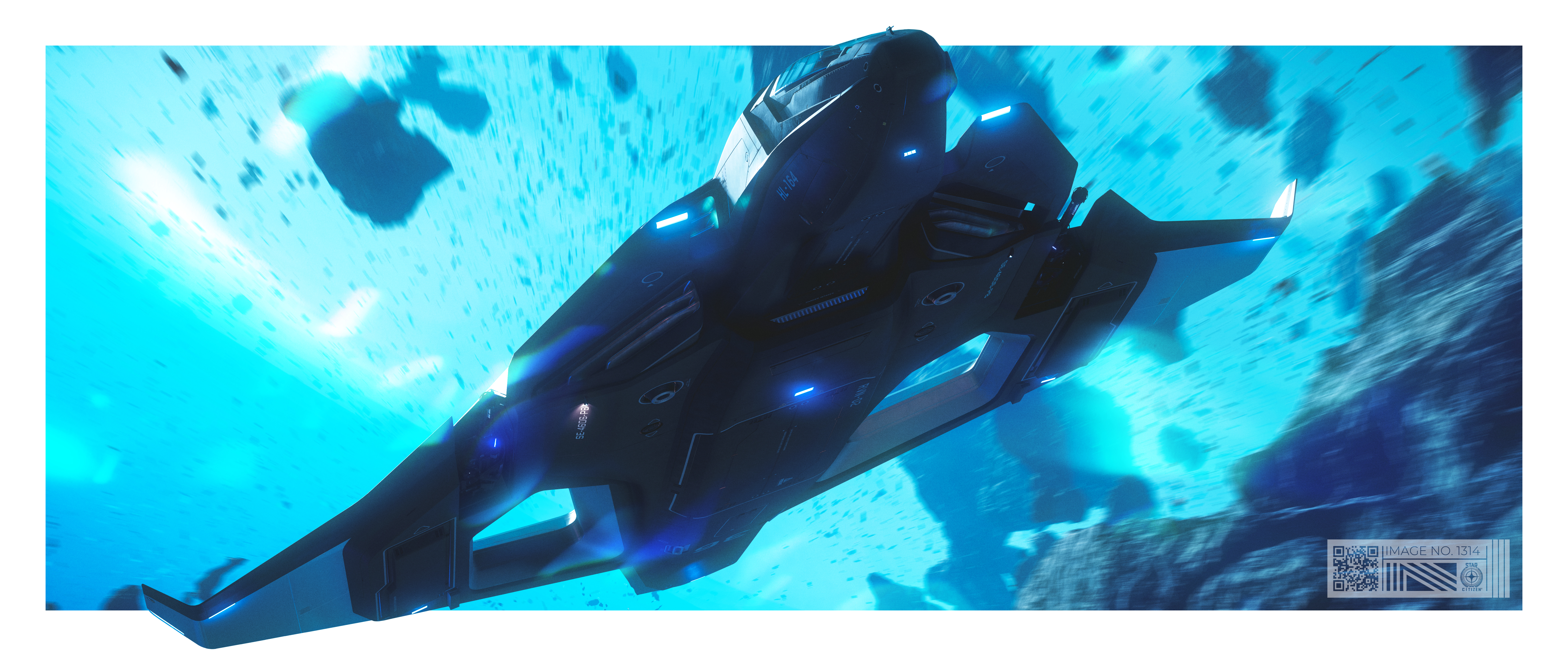 [8600x3600] AEGIS Sabre Raven w Starlight Paint – Community Hub
