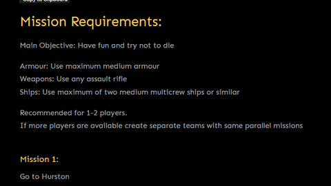 Star Citizen Mission Generator – Community Hub